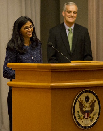 Nisha Biswal sworn in as Asst. Secretary of State - The American Bazaar