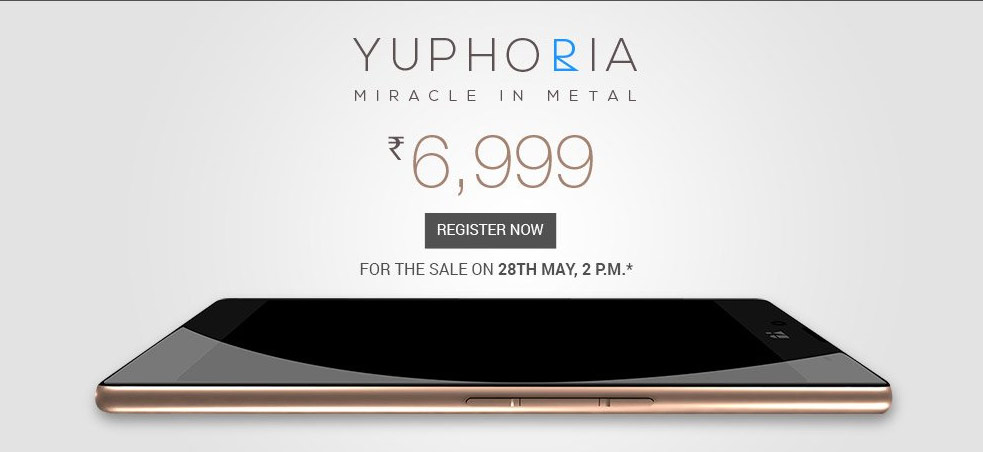 Yu launches Yuphoria smartphone at incredible price of Rs. 6,999 - The ...