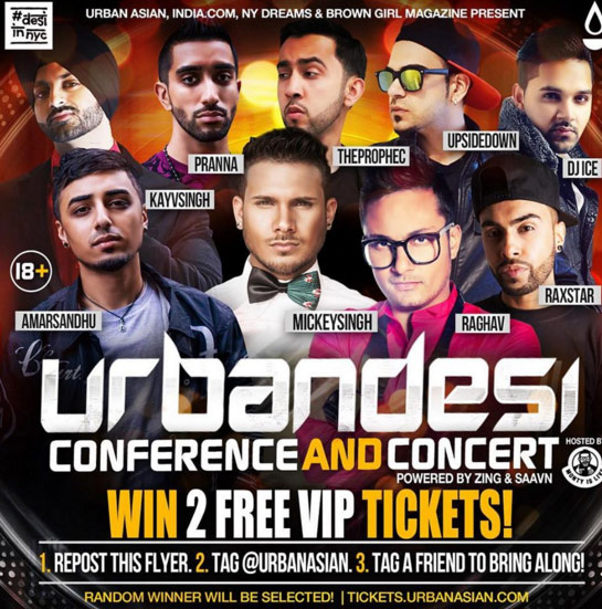 Urban Desi Conference and Concert 2016 in New York on March 24 and 25 ...