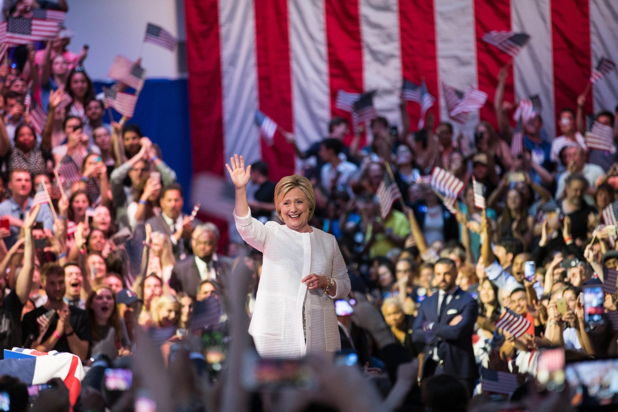 Hillary Clinton makes history as first female presidential nominee ...