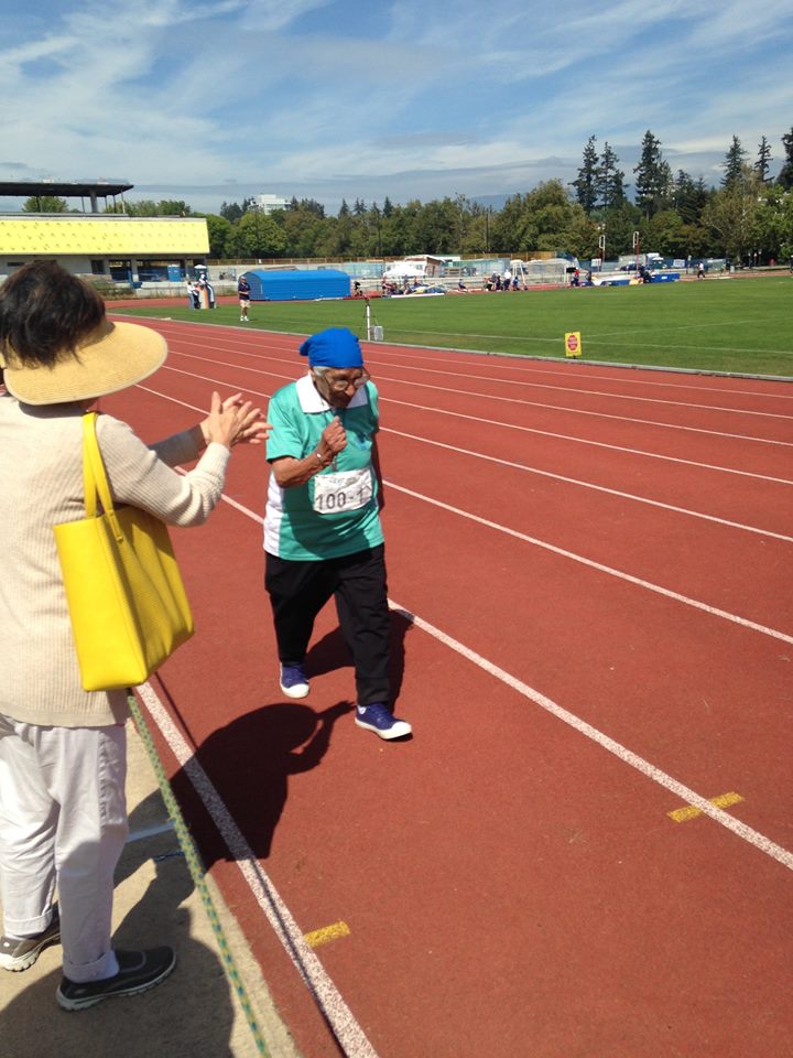 100-year-old Indian athlete Mann Kaur wins 3 golds at Americas Masters ...