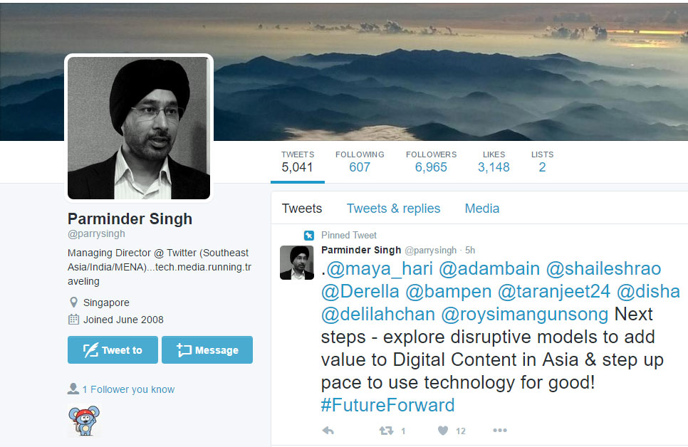 Parminder Singh quits Twitter, announces Maya Hari as new MD - The ...