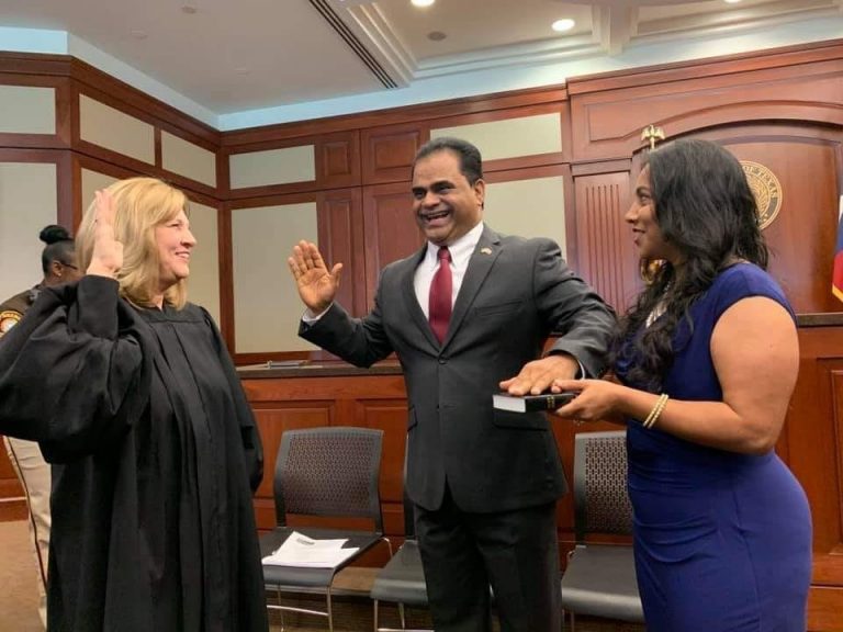 Indian American K.P. George sworn in as Fort Bend County judge in Texas