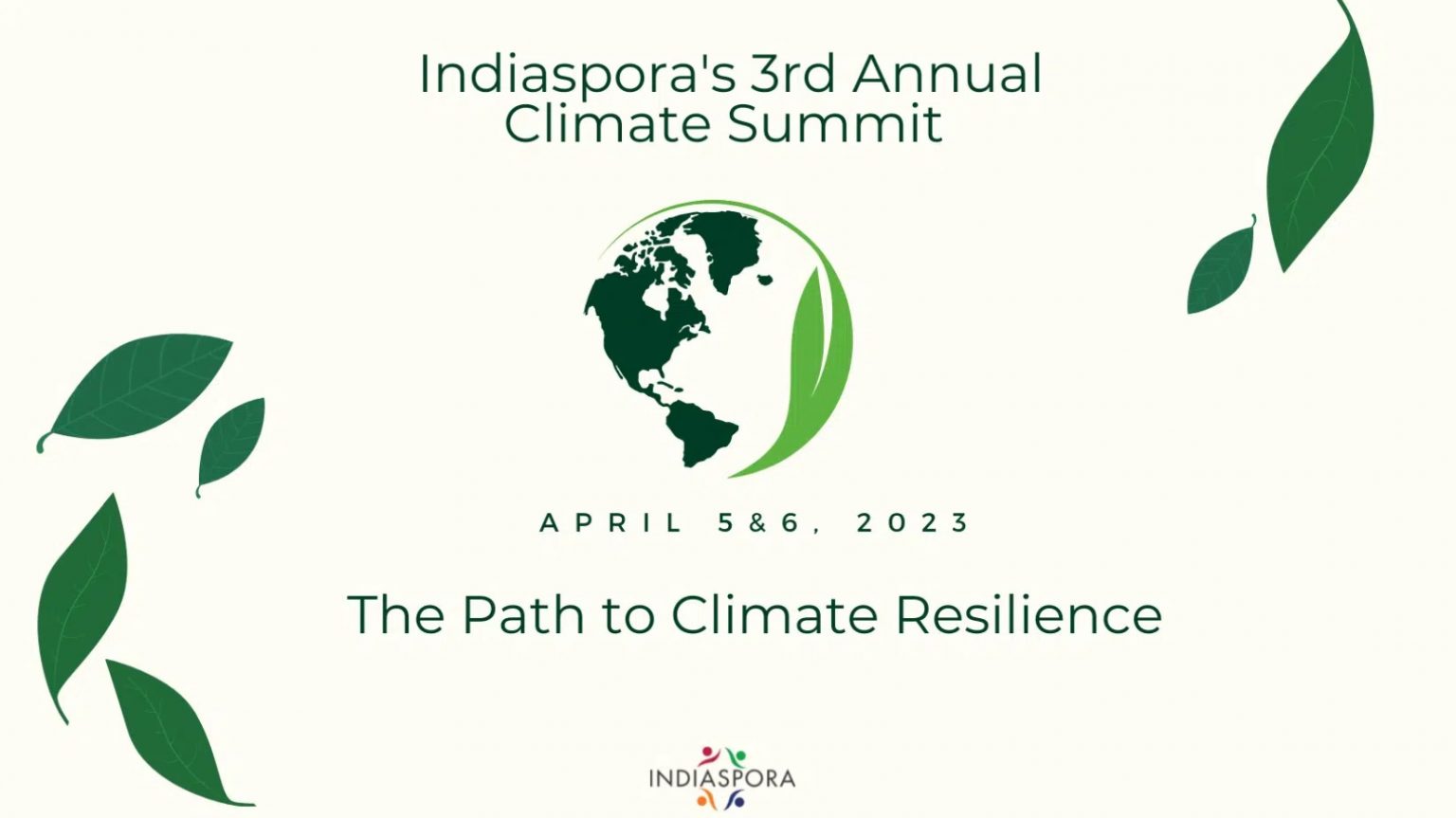 Indiaspora to host third climate summit on April 5